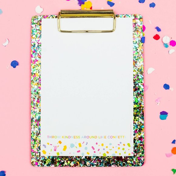 Office | Confetti Clipboard Notepad | Poshmark